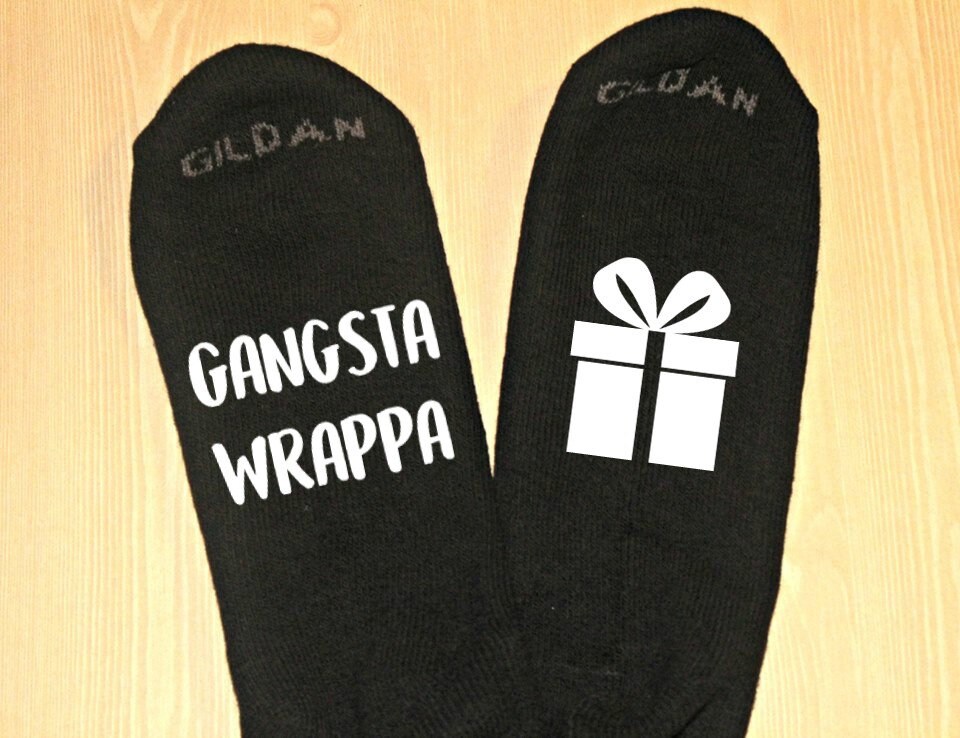 Gangsta Wrappa Socks, Gifts for Mom From Daughter, Gifts for Mom, Gifts ...
