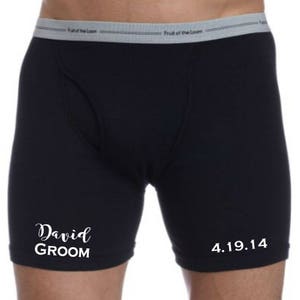 Groom Boxers - Wedding Boxers - Husband Gift - Groom Gift - Honeymoon ...