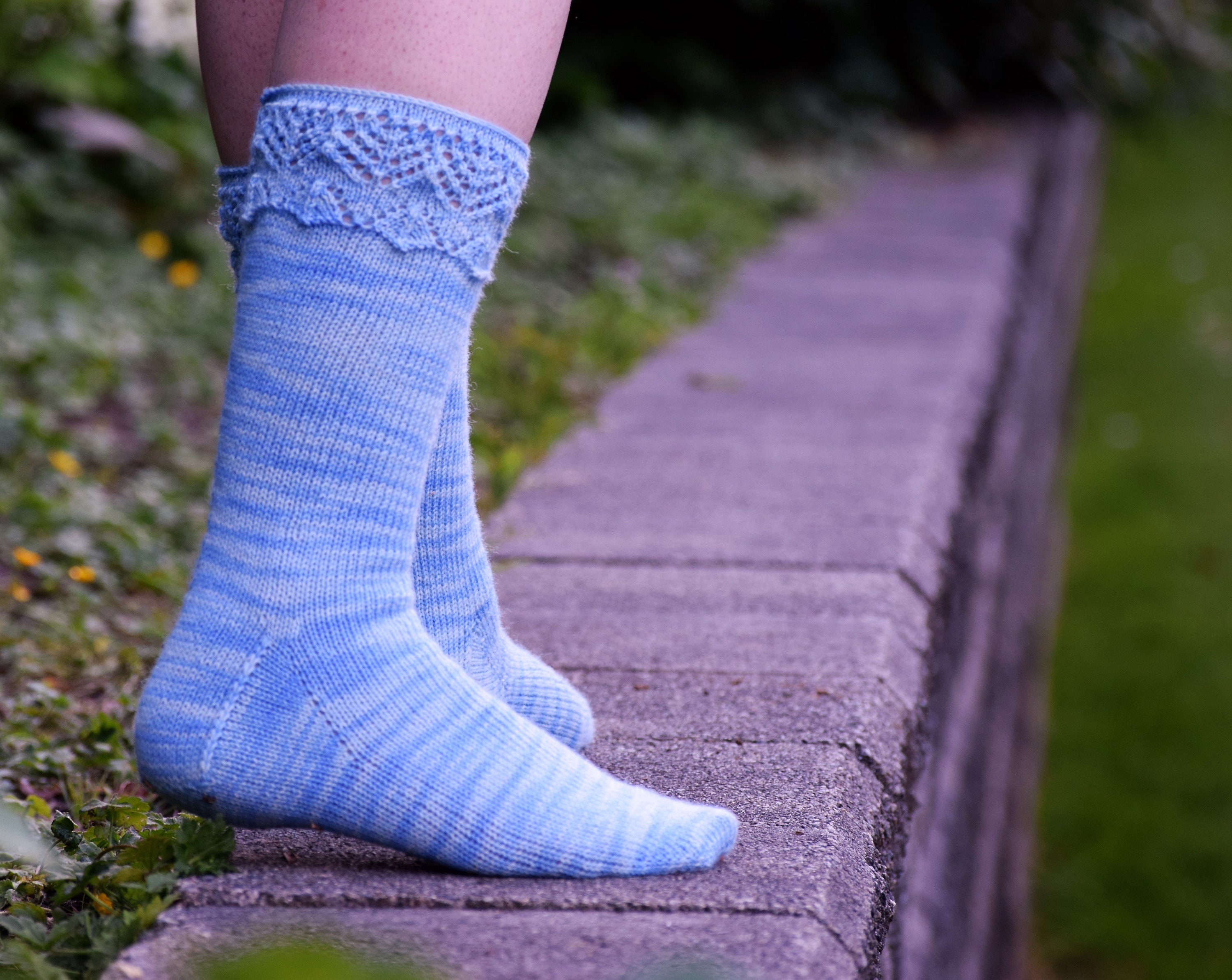Lace Sock Knitting Pattern. Sometimes Socks - Etsy