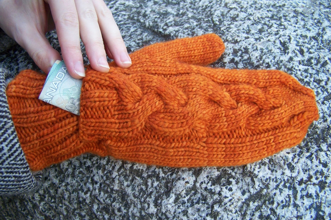 Mittens With a Pocket Knitting Pattern. Subway Mittens, Mittens With a ...