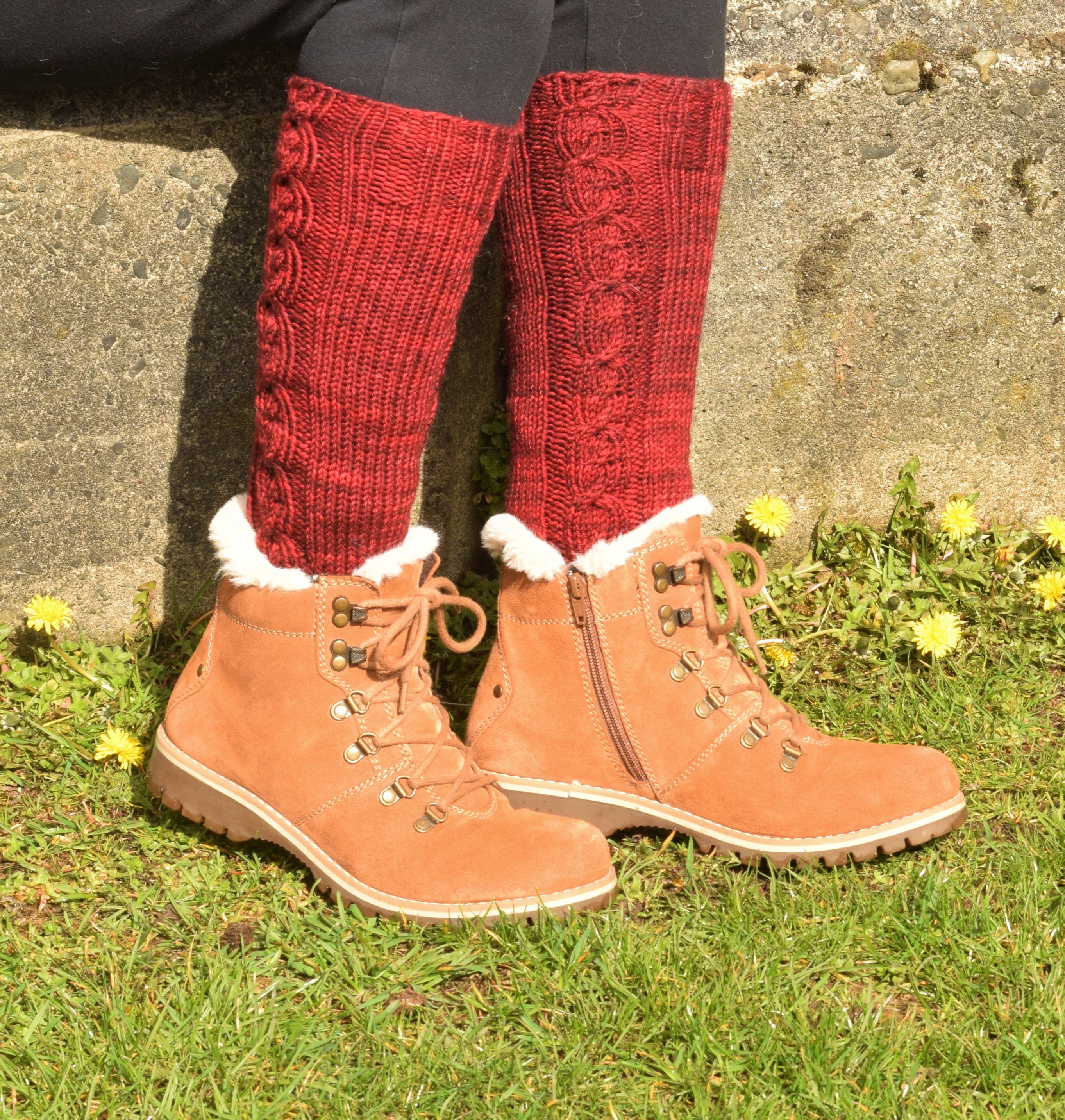 Knee Sock Knitting Pattern. Kenny Socks. Celtic Knit. Boot Sock. Aran ...