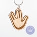 Vulcan Hand Salute Emoji Keychain Star Trek Vulcan Emoji | Etsy