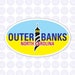 OBX Oval Lighthouse Decal Outer Banks Bumper Sticker OBX | Etsy