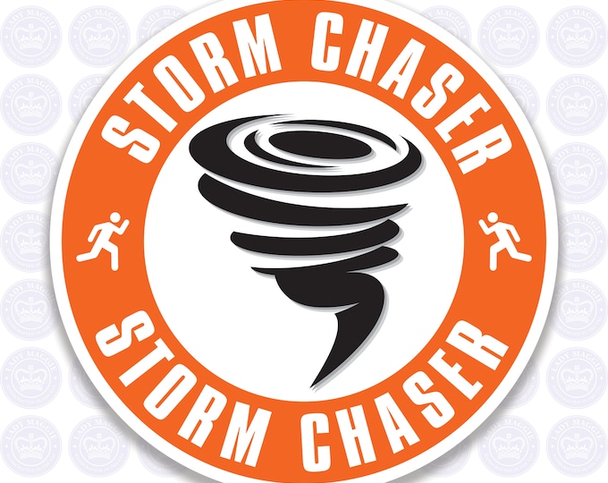 STORM CHASER Decal Storm Chaser Bumper Sticker Storm Chaser Volunteer ...