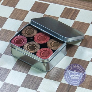 Personalized Checkers Pieces Custom Engraved Checkers - Etsy