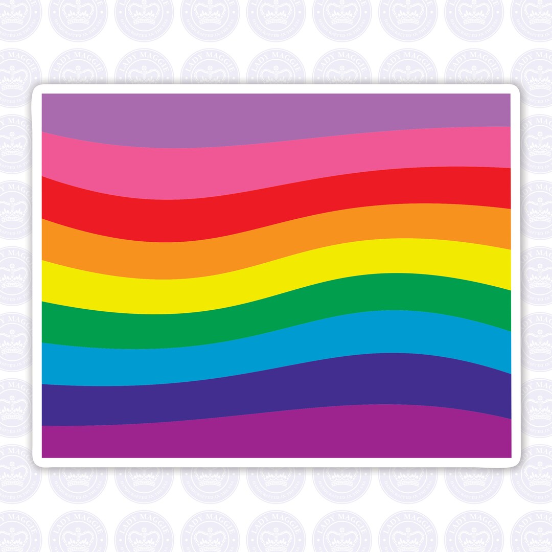 Colorado Rainbow Flag Decal - CO State LGBTQ Decal - Colorado State ...