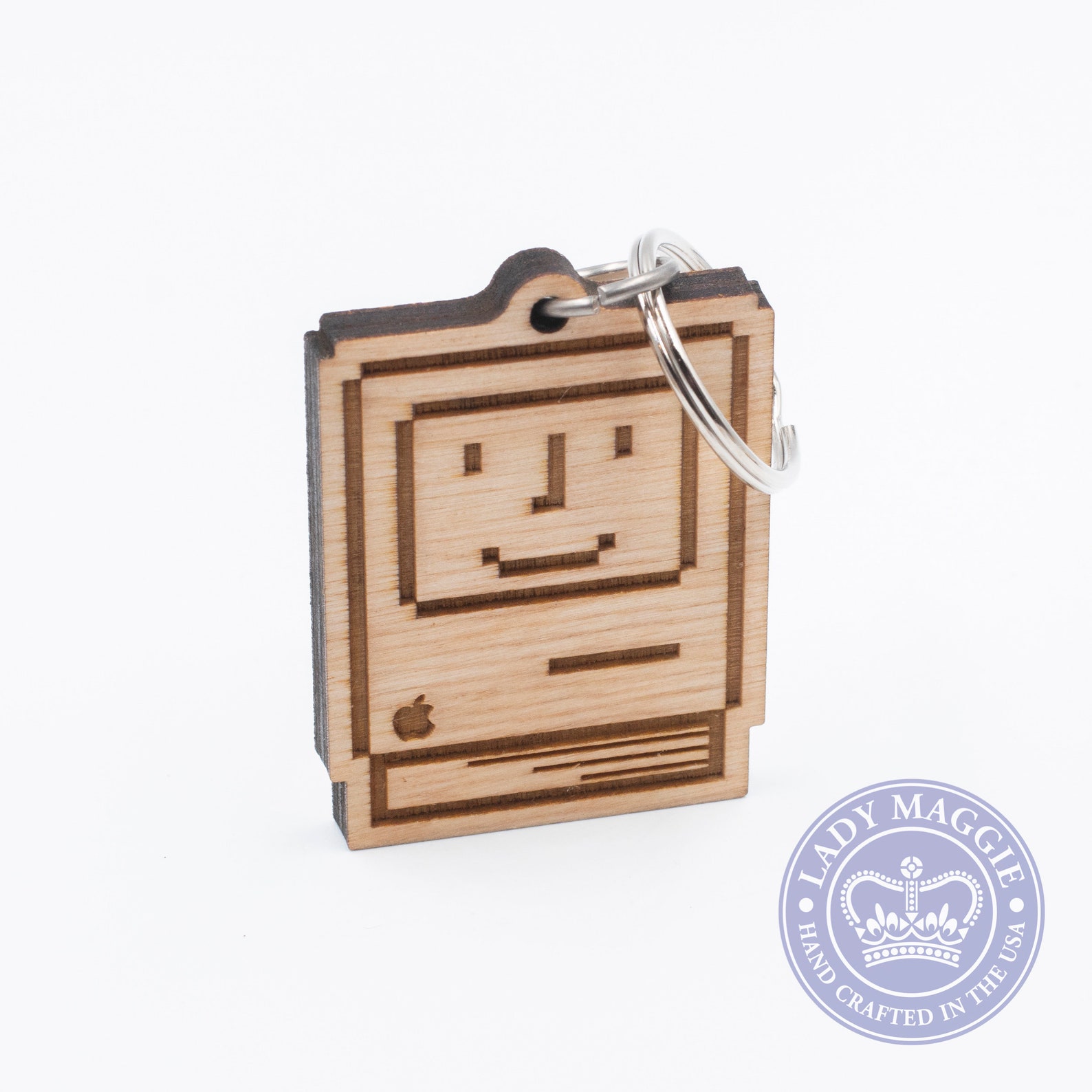 Happy Mac Keychain Macintosh Retro Mac OS Keyring Retro | Etsy