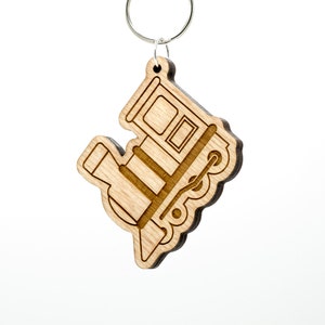 Train Keychain - Locomotive Keychain - Choo Choo Train Keychain - Train ...