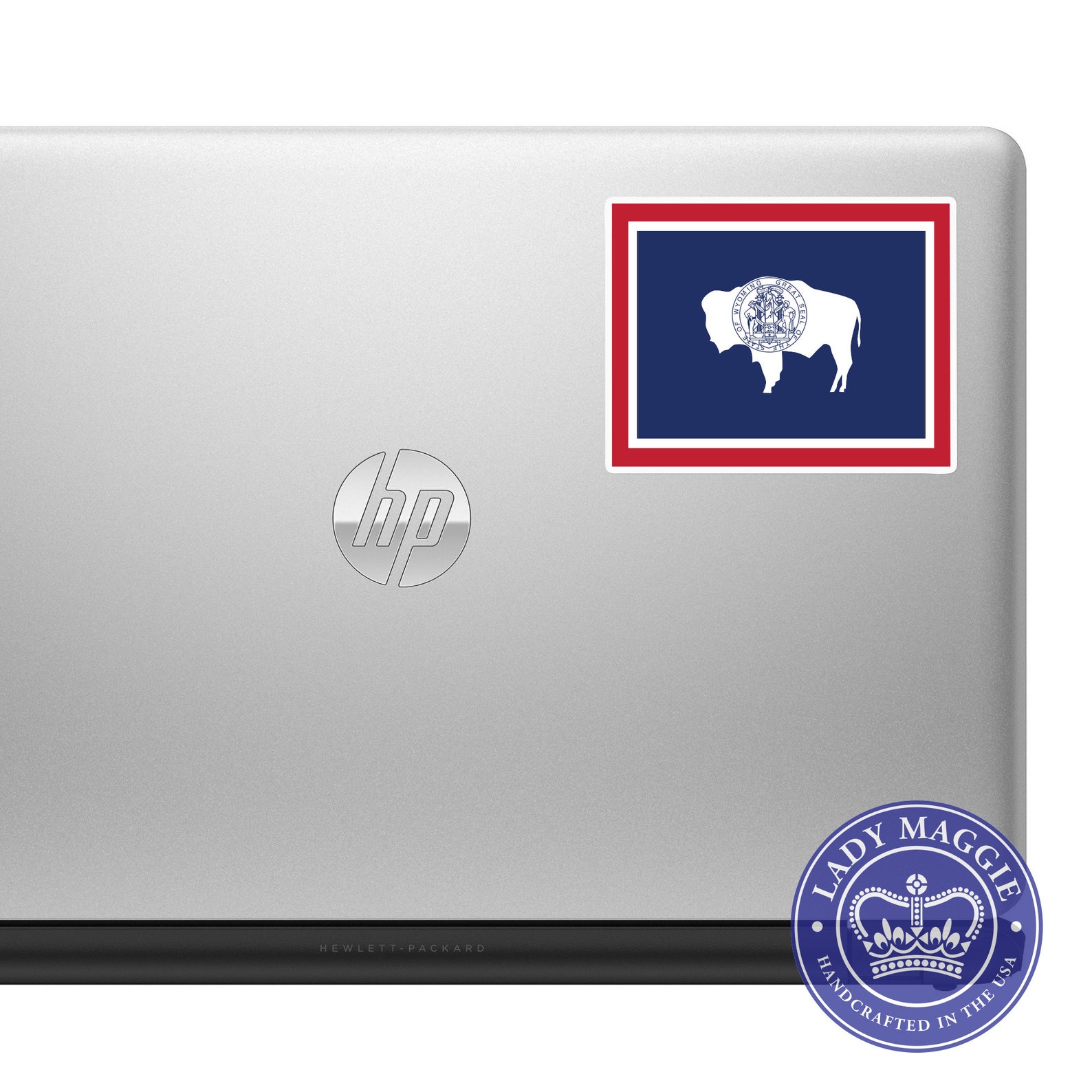 Wyoming Decal WY State Flag Decal Wyoming State Bumper - Etsy