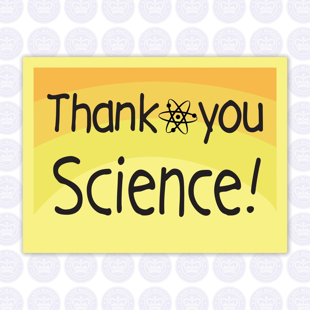 Thank You Science Decal - Teacher Decal - Darwin Decal - Etsy