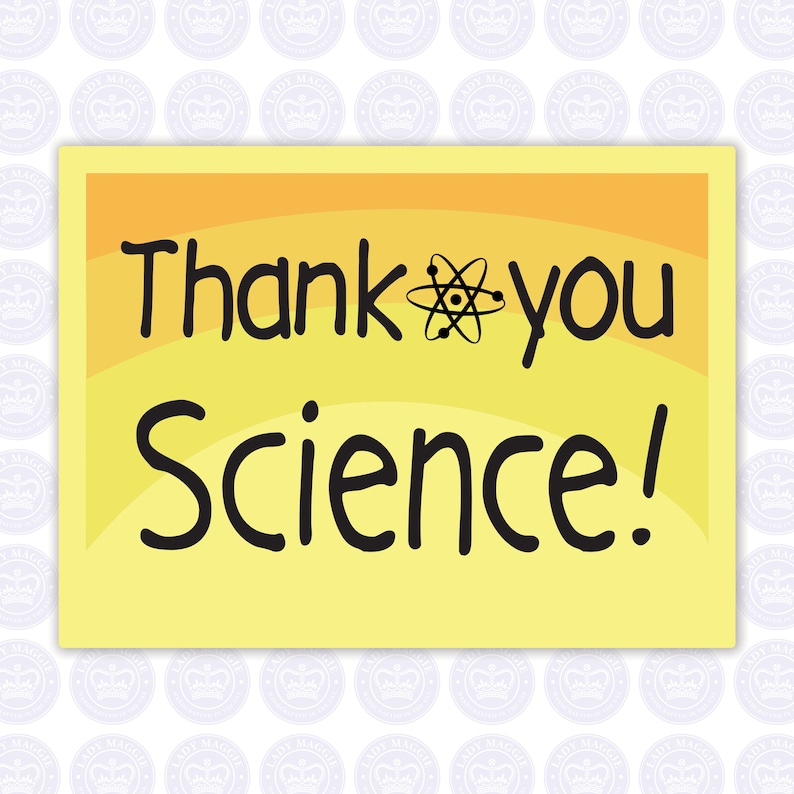Thank You Science Decal Teacher Decal Darwin Decal - Etsy