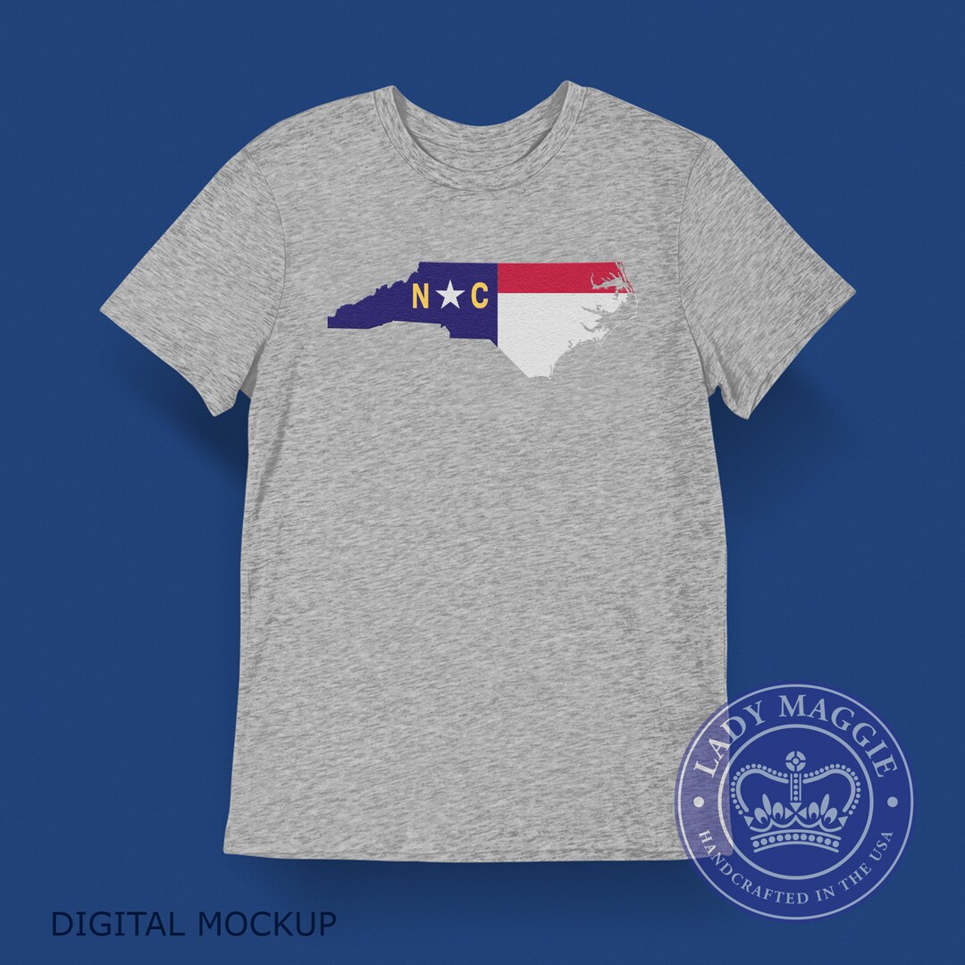 North Carolina State Flag T-shirt - North Carolina Shirt - State of NC ...