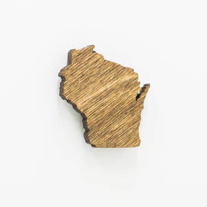 Wisconsin Wooden Magnet - WI State Magnet - State of Wisconsin Wooden ...