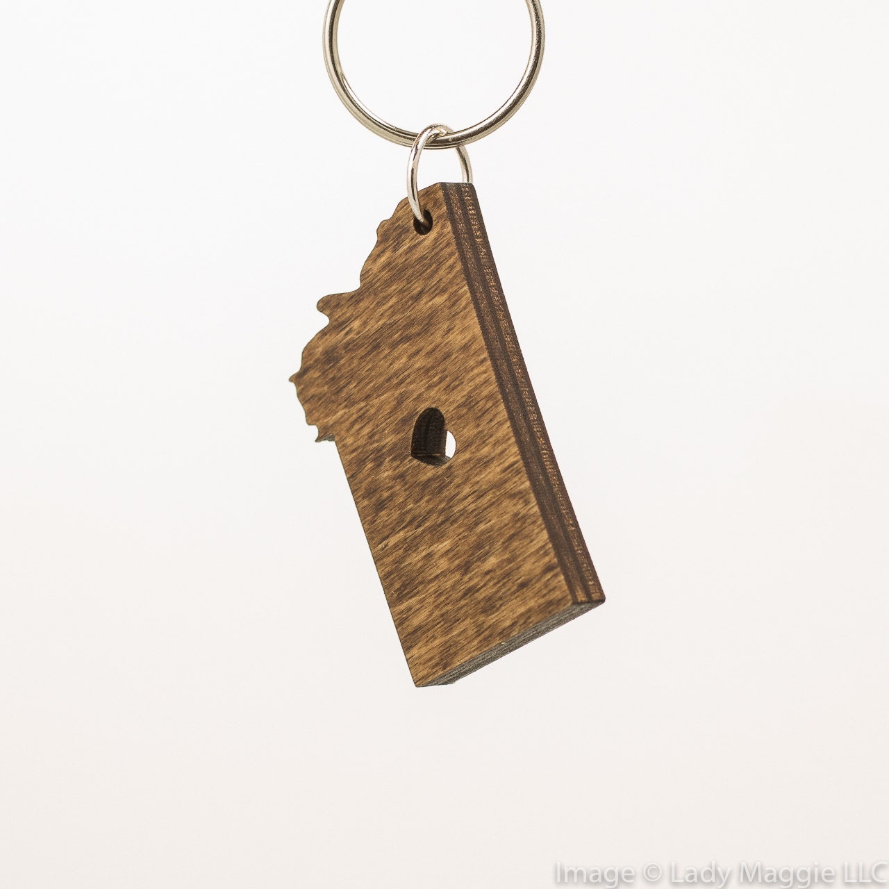 Montana Wooden Keychain MT State Keychain Wooden Montana - Etsy