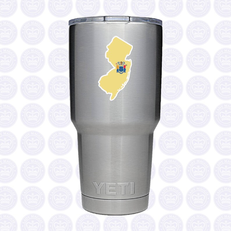 New Jersey Decal NJ State Flag Decal New Jersey State - Etsy