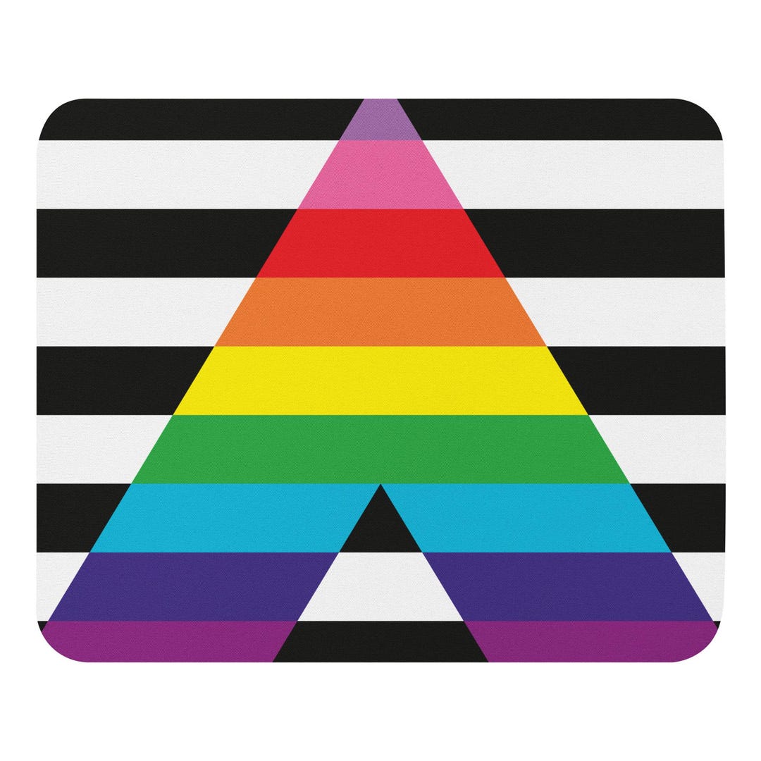 Ally Flag Mouse Pad | Ally Flag Mousepad | LGBTQ Ally Mouse Mat ...