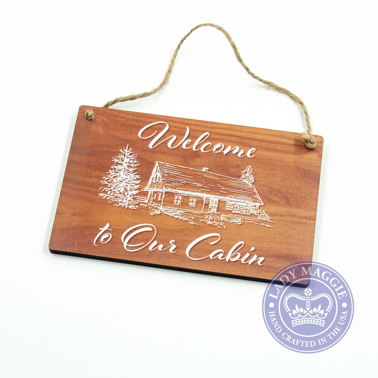 Welcome to Our Cabin Wooden Sign Rustic Cabin Welcome Sign - Etsy
