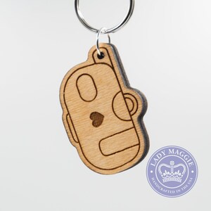 Camper Keychain - Single Wheel Camper - Camping Trailer Keychain ...