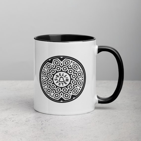 Bell System Manhole Cover Logo Mug Bell System Mandala Logo - Etsy