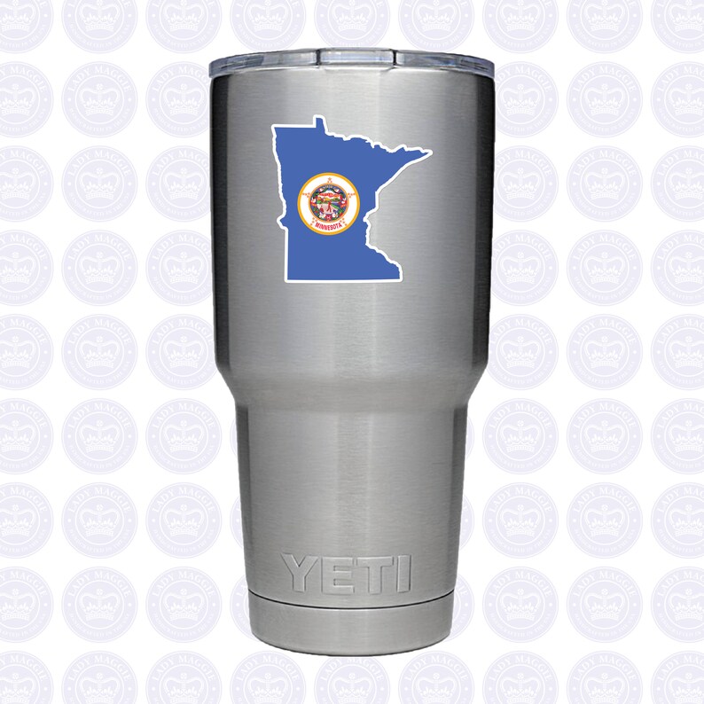 Minnesota Decal MN State Flag Decal Minnesota State Bumper | Etsy