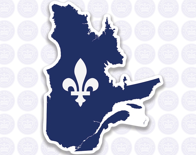 Quebec Decal Flag of Quebec Decal Provincial Flag of Quebec Bumper ...