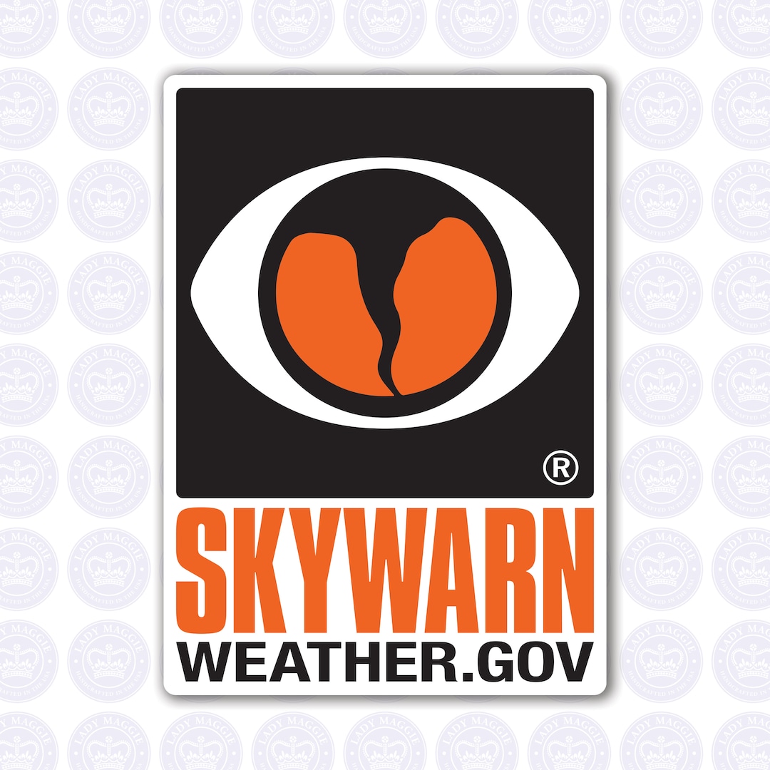 SKYWARN Decal - NWS SKYWARN Storm Spotter Decal - Skywarn Bumper ...