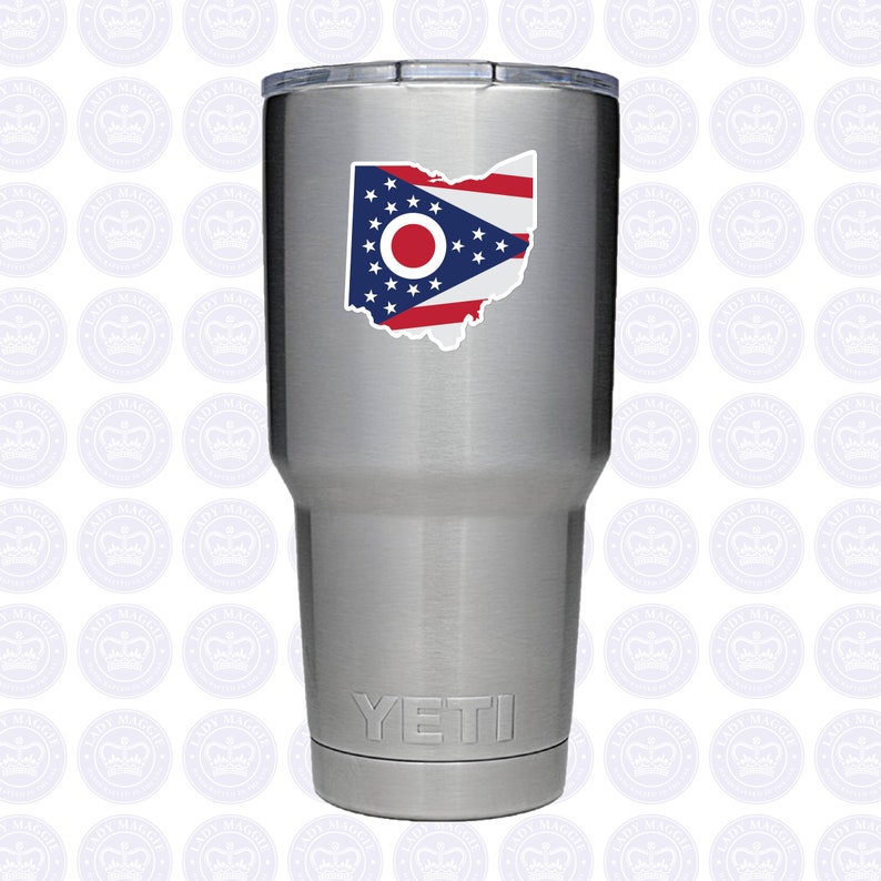 Ohio Decal - OH State Flag Decal - Ohio State Bumper Sticker - State of ...