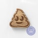Poop Emoji Magnet - Poo Emoji Carved Wooden Magnet - Pile of Poo Emoji ...