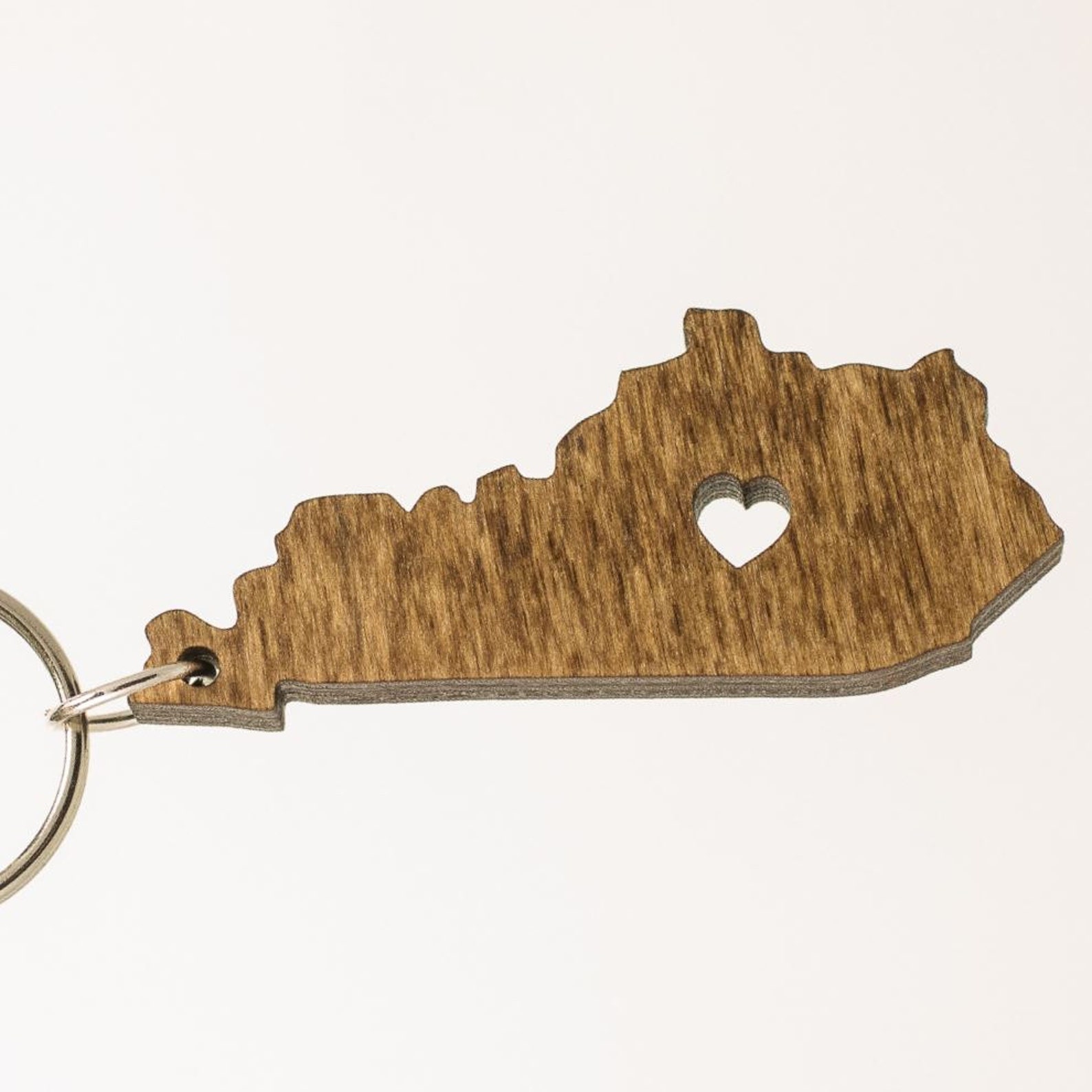 Kentucky Wooden Keychain KY State Keychain Wooden Kentucky - Etsy
