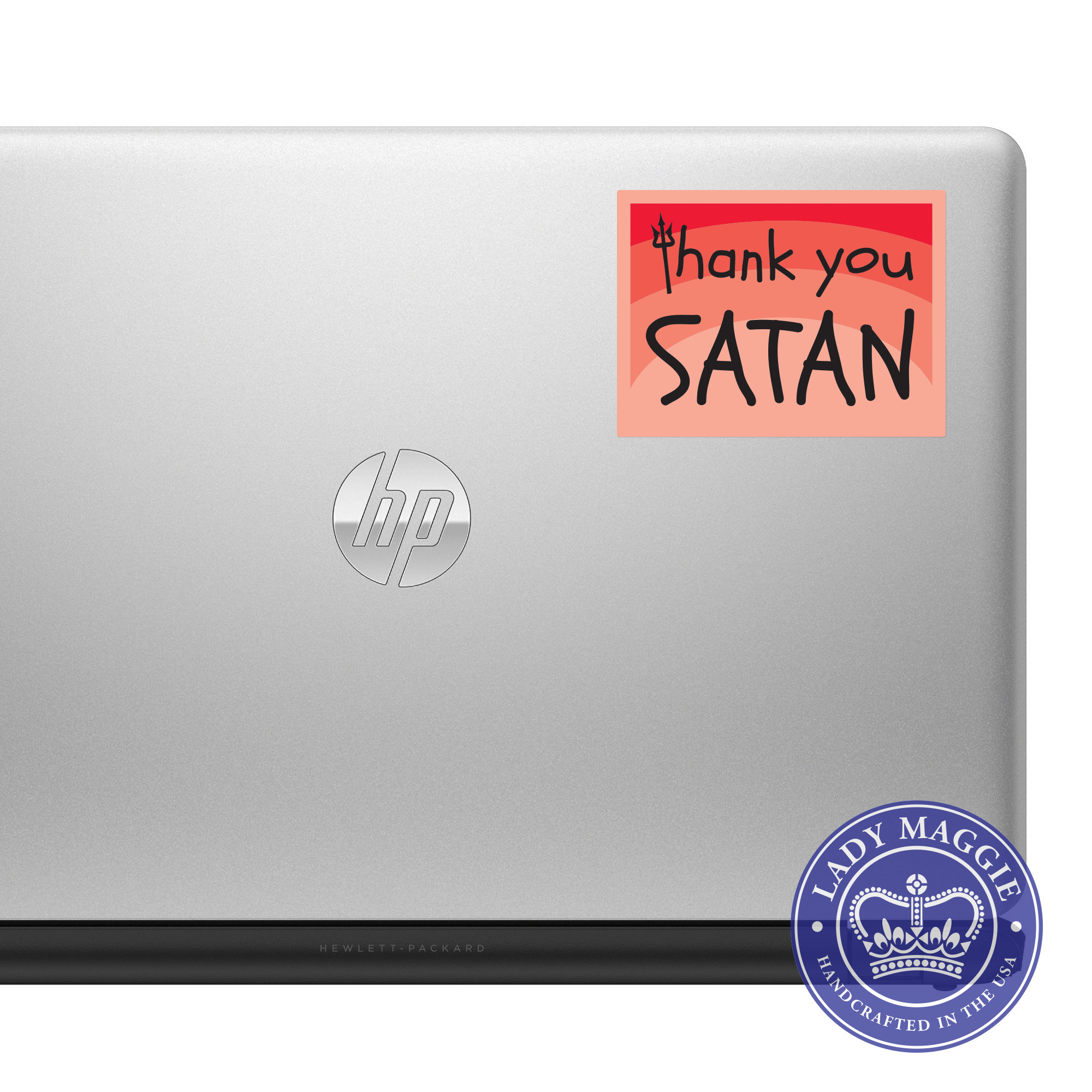 Thank You Satan Decal Funny Devil Decal Thank You Satan - Etsy España
