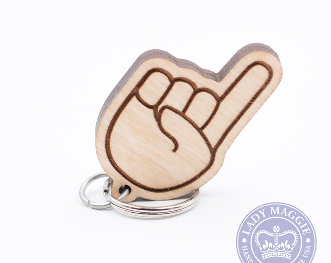 Number One Emoji Keychain - Index Finger Pointing up Emoji - Secret ...