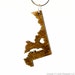 Maryland Wooden Keychain MD State Keychain Wooden Maryland Carved Key ...