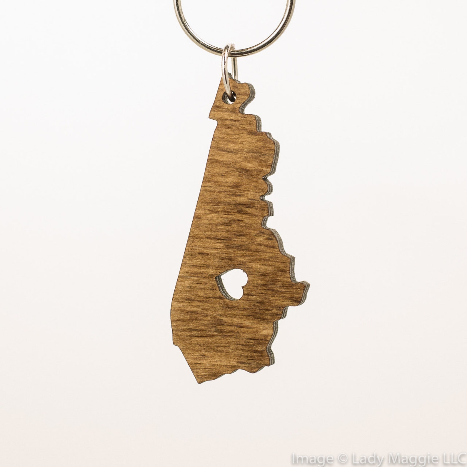 Kentucky Wooden Keychain KY State Keychain Wooden Kentucky - Etsy