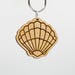 Seashell Keychain - Clam Shell Keychain - Sea Shell Keychain - Sea ...