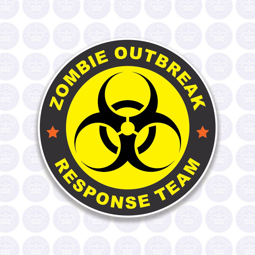 Zombie Outbreak Response Team Decal - Zombie Decal - Zombie Laptop ...