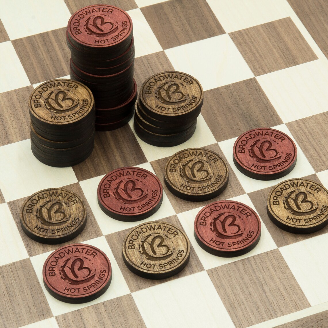 Custom Logo Checkers Pieces Custom Design Engraved Checkers | Etsy