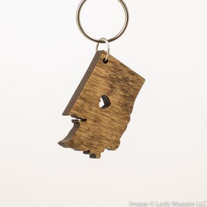 Washington Wooden Keychain - WA State Keychain - Wooden Washington ...