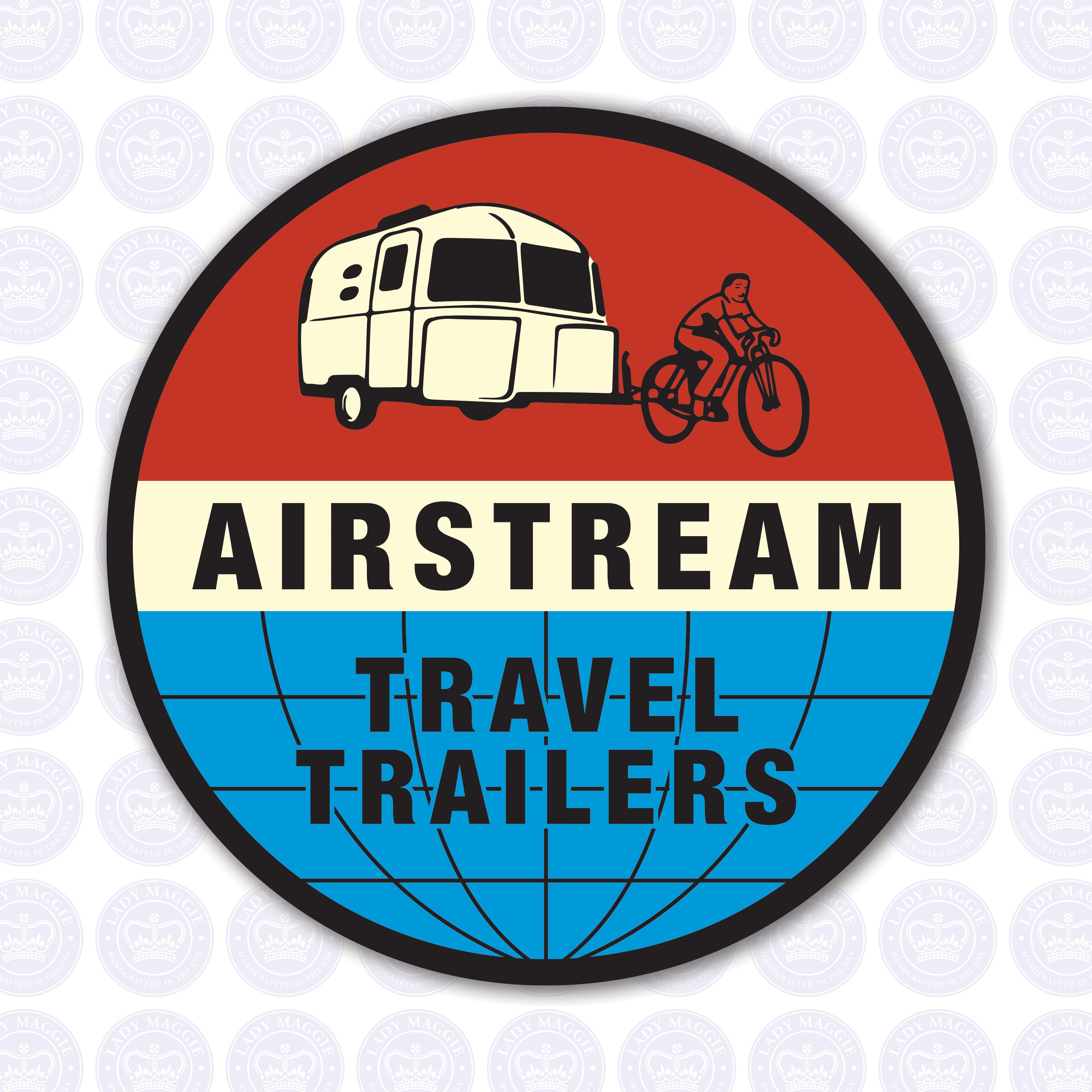 Retro Airstream Decal - Airstream Bambi Decal - Airstream Sticker ...