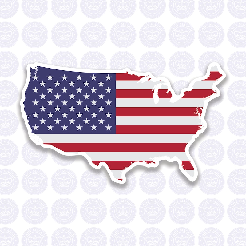 Usa Flag Decal - Etsy