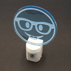 Nerd Face Emoji Night Light - Nerd Face Emoji LED Nightlight - Nerd ...