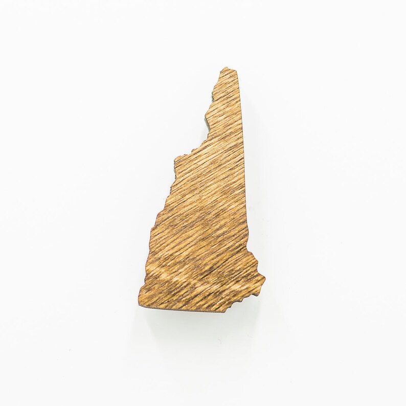 New Hampshire Wooden Magnet NH State Magnet State of New - Etsy