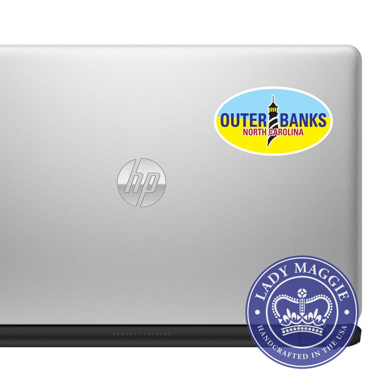 OBX Oval Lighthouse Decal Outer Banks Bumper Sticker OBX | Etsy