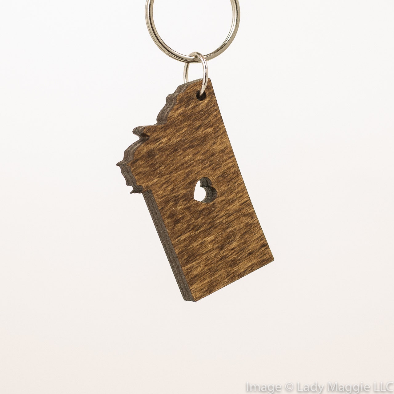 Montana Wooden Keychain MT State Keychain Wooden Montana - Etsy