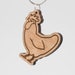 Chicken Emoji Wood Keychain Rooster Emoji Standing Chicken Emoji ...