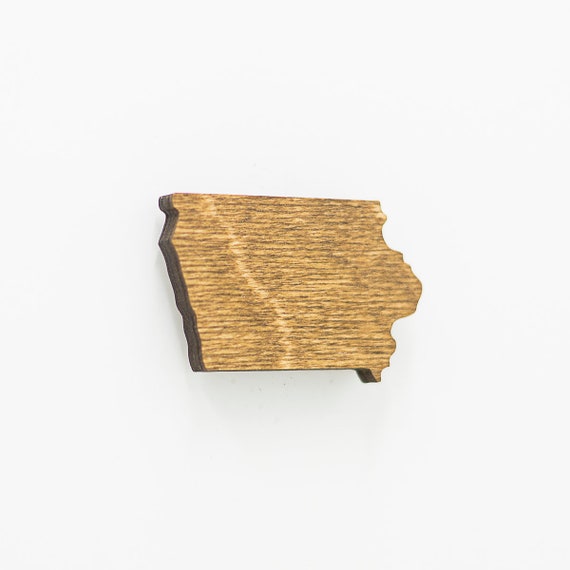 Iowa Magnet Wooden Iowa State Magnet Laser Cut IA State - Etsy