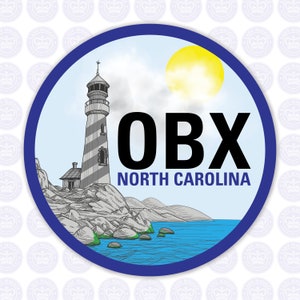 OBX Decal - Outer Banks Bumper Sticker - OBX Outer Banks Decal - Outer ...