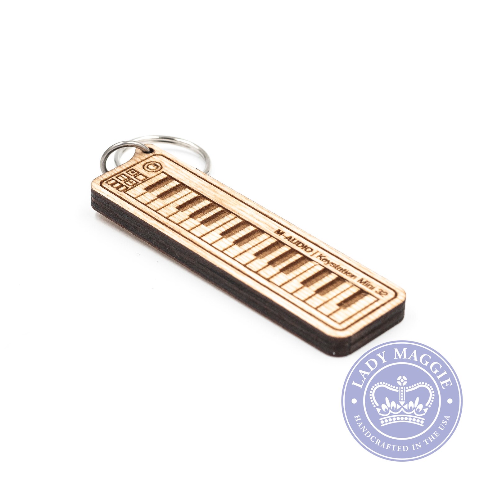 Synthesizer Keychain Keyboard Charm Keystation Mini | Etsy