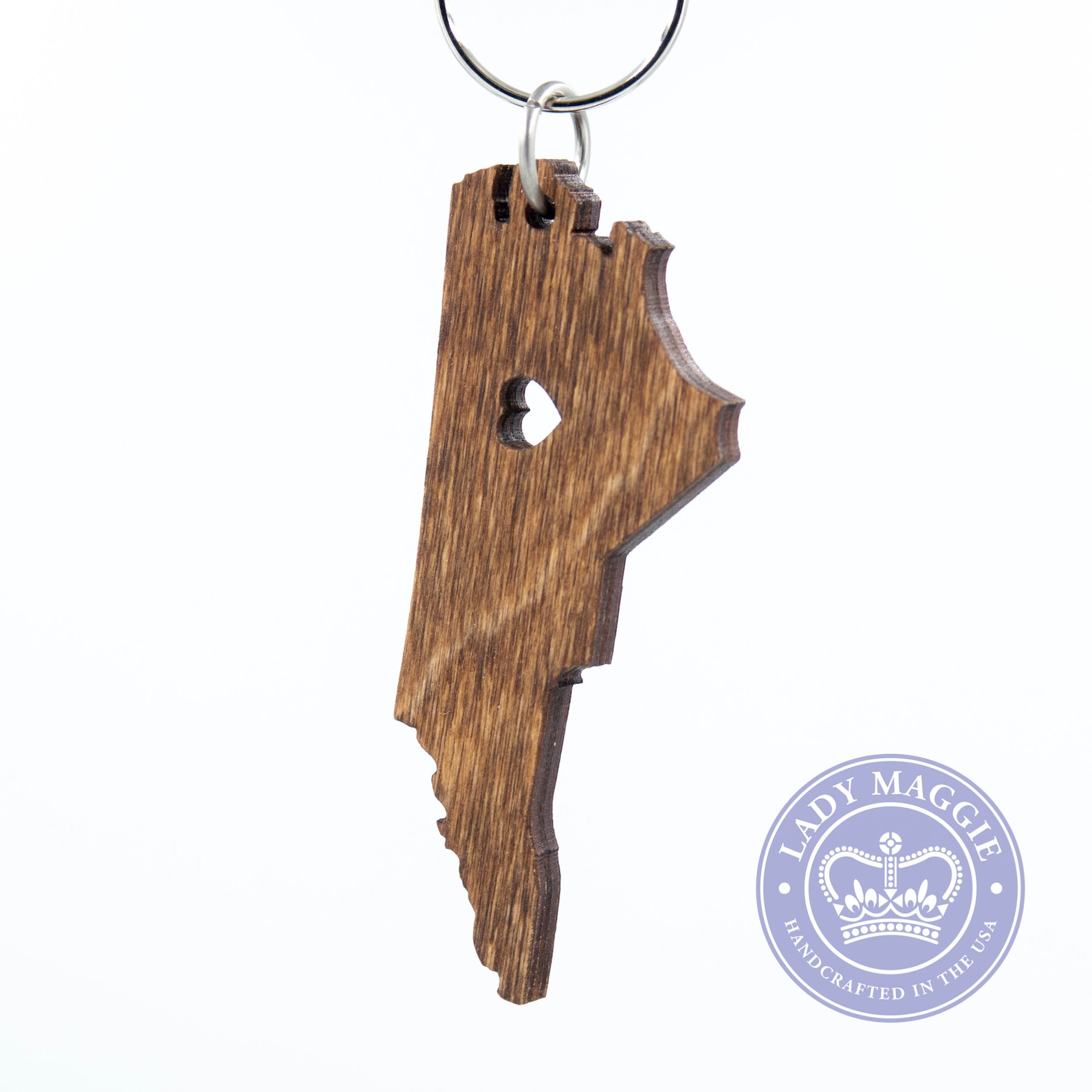 North Carolina Keychain - NC State Keychain - Wooden North Carolina ...