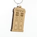 Doctor Who Tardis Keychain Dr. Who Carved Wood Key Ring - Etsy