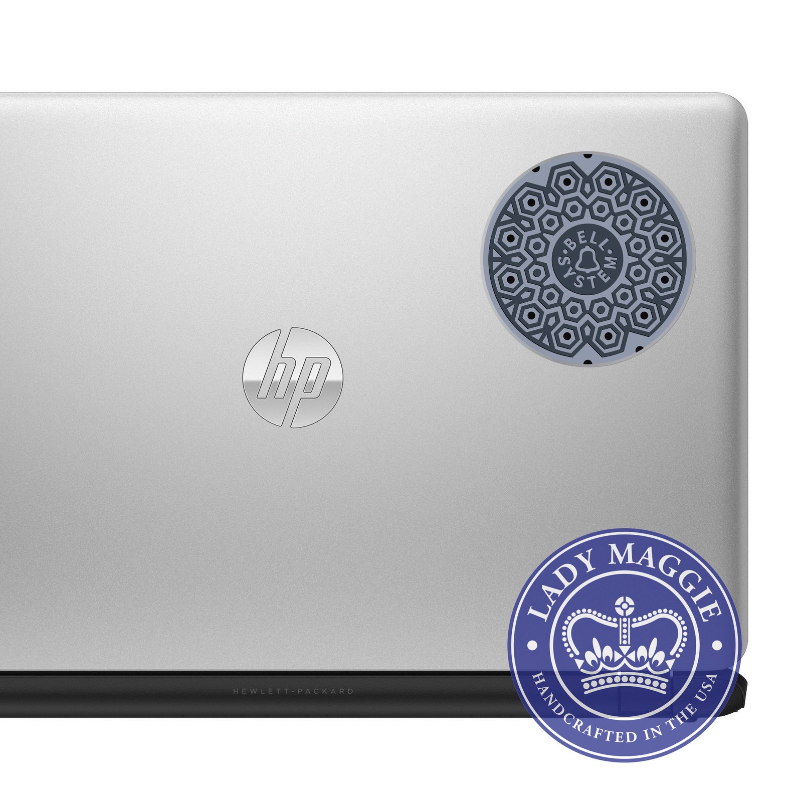 Manhole Logo Bumper Sticker Mandala Logo Decal Bell System - Etsy